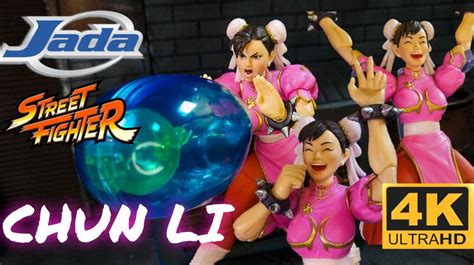 Jada Toys Ultra Street Fighter Ii Chun Li Pink Sdcc Exclusive Action