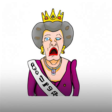 Queen Elizabeth Cartoon In Ultra 4k · Creative Fabrica