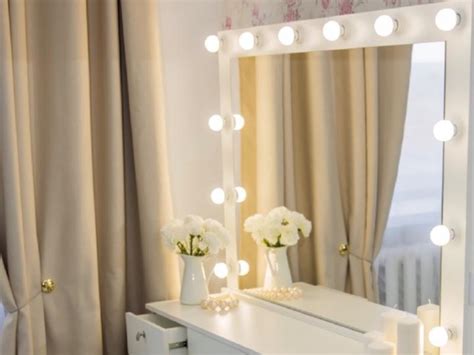 ᐉ Підсвічування Led гримувального дзеркала врізне 11 шт ручний вимикач Білий 4379 • Краща