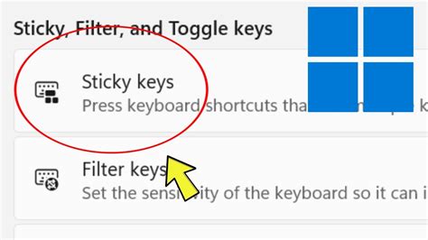 Sticky Keys Settings In Windows 11 Laptop Computer YouTube