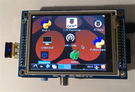 Piscreen 35 Inch Tft Raspberry Pi Touchscreen Display Video