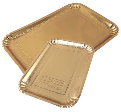 Tacki Papierowe ZŁOTE 24 x 34 cm Sztywne Patery 7959944807 Allegro pl