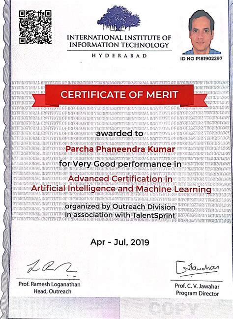 Phani Parcha On Linkedin Successfully Completed Ai And Ml Certification