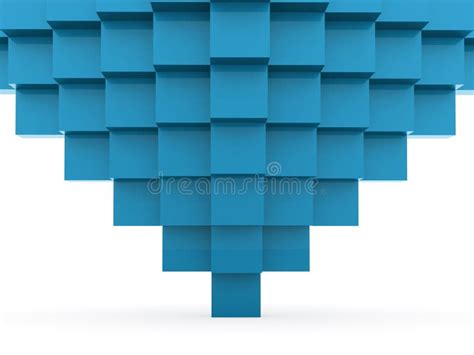 Blue Cubes Concept Stock Illustration Illustration Of Element 49303083