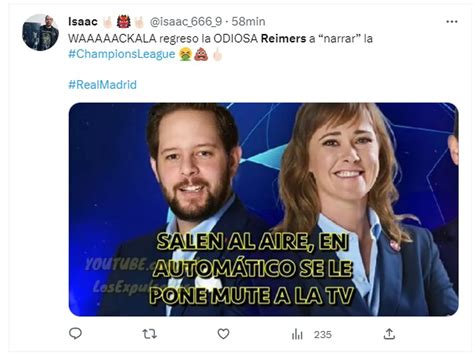 Los Memes De Marion Reimers Y Su Regreso A La Narración De La Champions