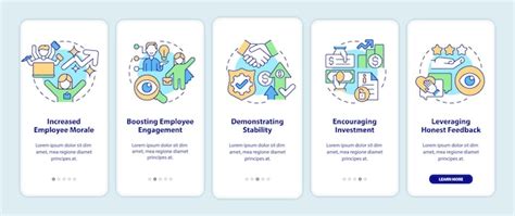 Premium Vector Benefits Of Transparency Onboarding Mobile App Screen Business Walkthrough 5