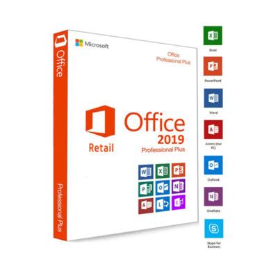 משלוח דיגיטלי אופיס Microsoft Office 2019 Pro Plus Retail ניתן להעברה