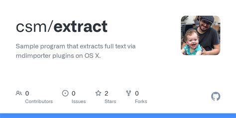 GitHub Csm Extract Sample Program That Extracts Full Text Via