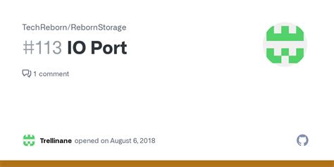 io port · issue 113 · techreborn rebornstorage · github