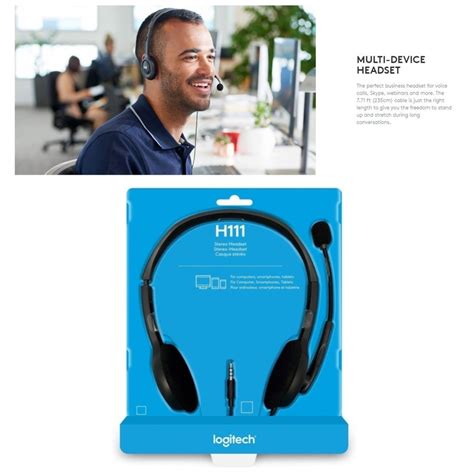 Logitech Multi Device Stereo Headset Audio Headphones Headsets On Carousell