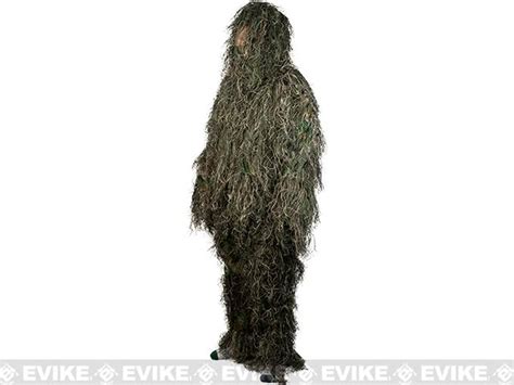 Matrix Full Body 3 Piece Concealment Ghillie Suit Set Woodland Green Gmi Airsoft