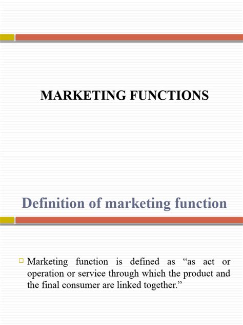 2 Marketing Function Pdf Sales Marketing