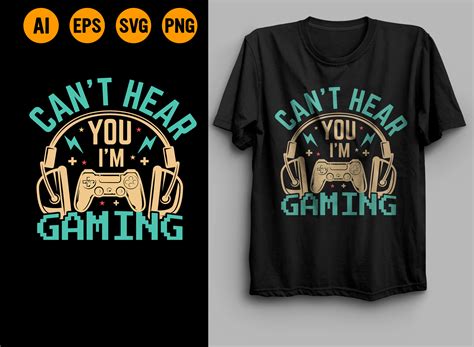 Cant Hear You Im Gaming Design Graphic By Mmrviewex · Creative Fabrica