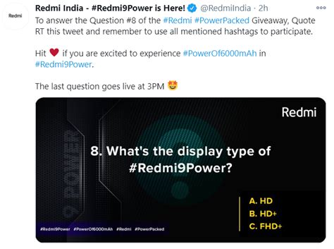 The Redmi9Power Is Here To Amaze You Check Brand