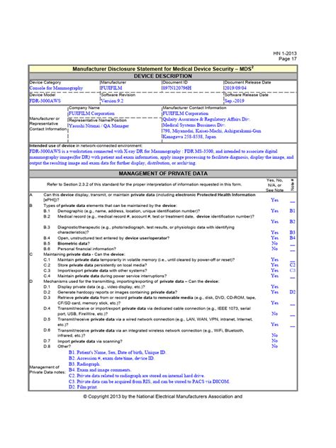 Mds2 Form Hn 1 2013fdr 3000awsv92 Pdf