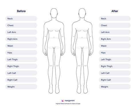 Free Body Chart Template Downloads Pdf Mangomint Salon And Spa Software