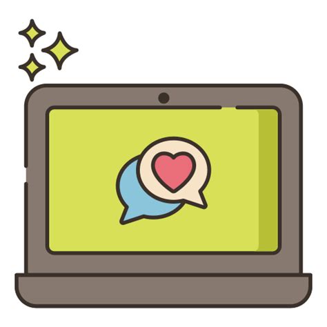 Dating App Flaticons Lineal Color Icon