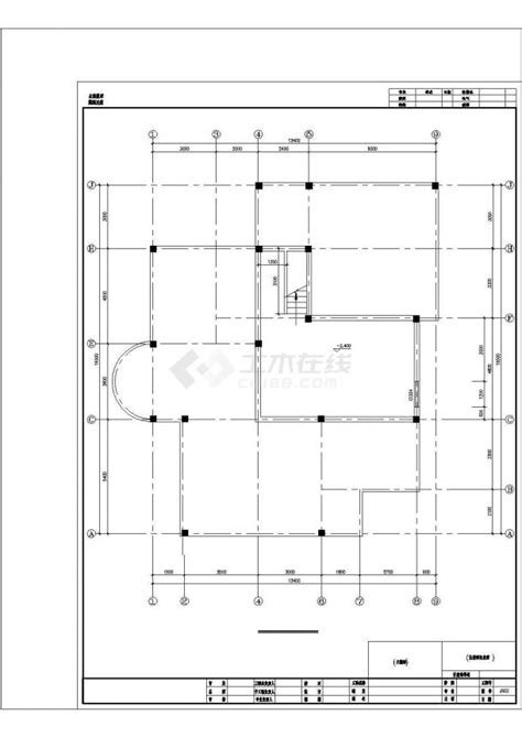 三层阮公馆公寓建筑施工cad图，共十二张公寓楼土木在线
