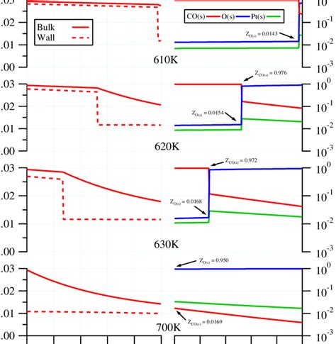 Computed Steady State Profiles Of Co Mass Fraction And Select Surface