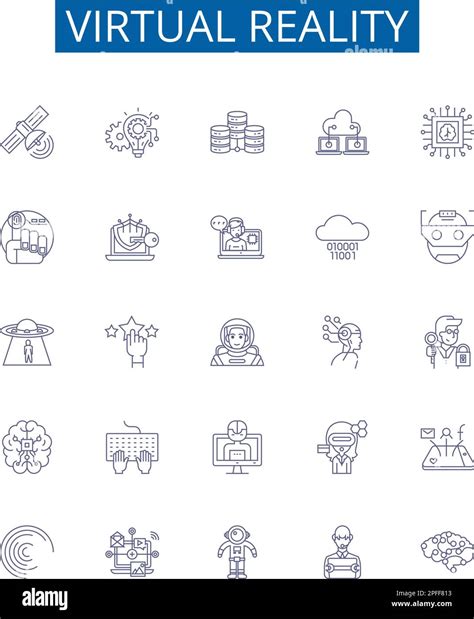 Virtual Reality Line Icons Signs Set Design Collection Of Virtual Reality Augmented