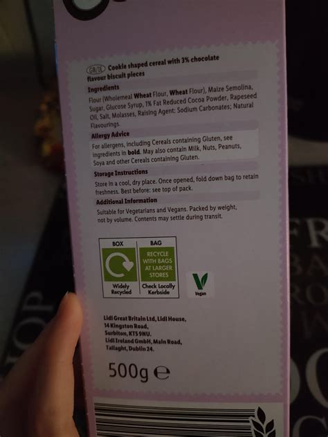 Vegan Cookie Crisp Cereal From Lidl Rveganuk