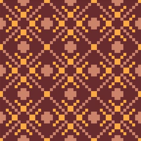 Premium Vector Seamless Pixel Pattern Brown Abstract Background
