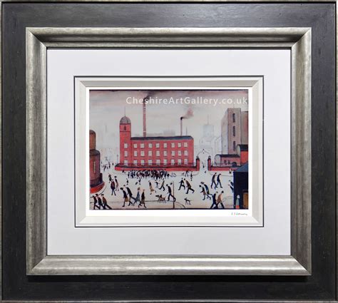 L S Lowry Mill Scene Signed Limited Edition Print