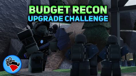 Budget Recon Upgrade Challenge Tower Blitz ROBLOX YouTube