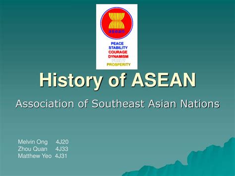 Ppt History Of Asean Powerpoint Presentation Free Download Id 5505657