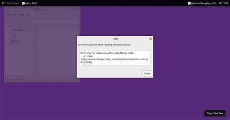 Osjs Filemanager Codesandbox