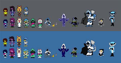 Retraced Deltarune Characters By Abbysek On Deviantart