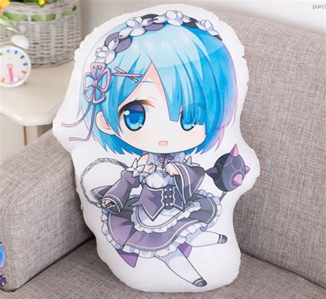 Re Zero Starting Life In Another World Double Sided Rem Plush Pillow