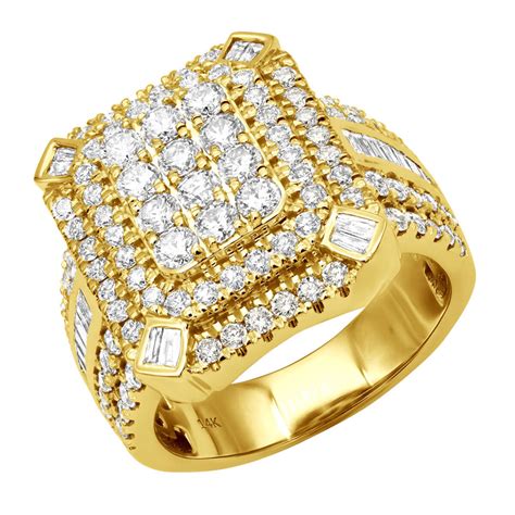 Mens Gold Diamond Ring