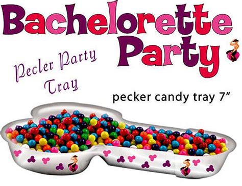 Bachelorette Party Supplies Pecker Candy Dish Tray