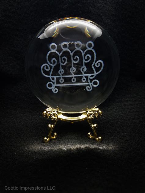 Paimon Sigil Crystal Ball Goetic Impressions