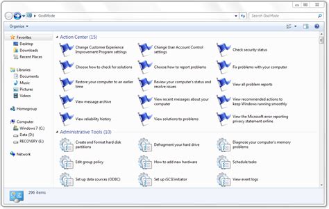 Enable The Secret GodMode In Windows