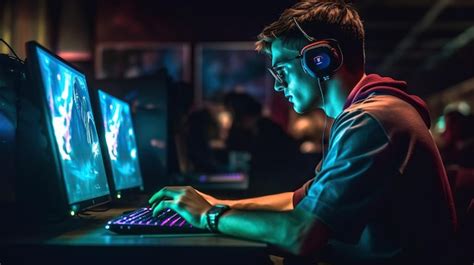 Premium Photo Computer Gaming Gamer Computer Programmer Pro Gamer
