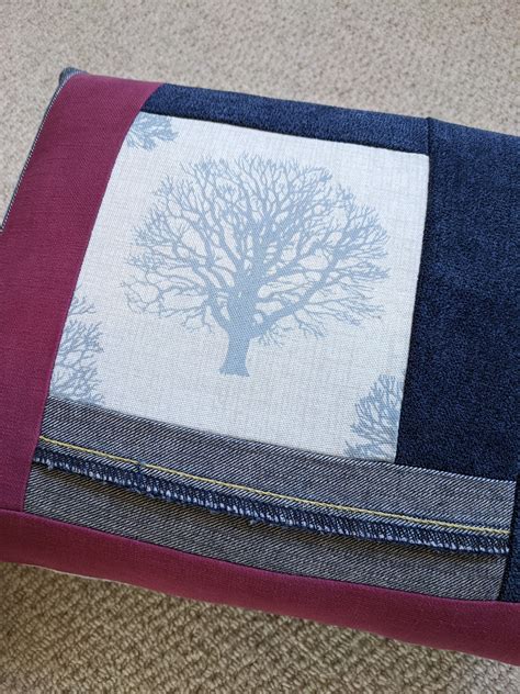 Patchwork Footstool With Queen Style Feet Etsy