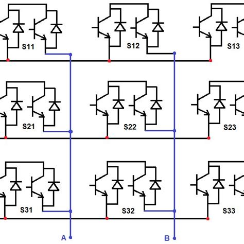 Three Phase Two Level Voltage Source Inverter A Topology And B