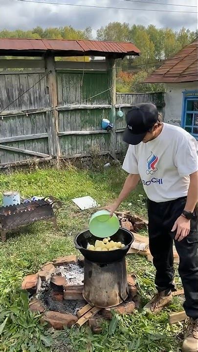 Картошка по деревенски как в маке 😊 готовим в деревне Youtube