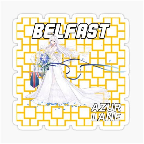 BELFAST AZUR LANE CHARACTERS Sticker For Sale By Fullgame Redbubble