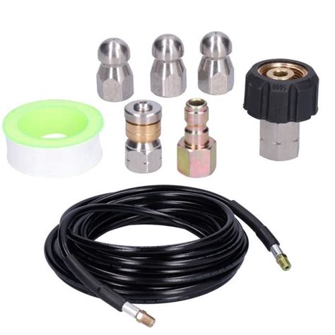 Kit d outils de rinçage d égout YOSOO Accessoires de buse de raccord