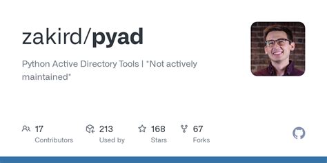 GitHub Zakird Pyad Python Active Directory Tools Not Actively
