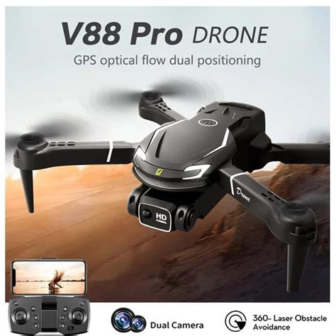Uno1rc Nm59020 Drone Wi Fi Fpv Brushless Motor Optical Flow Localization 4k Hd Dual Camera 360