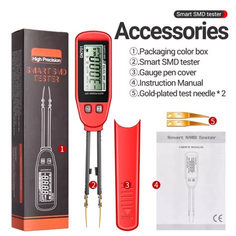 Smd Tester Resistance Capacitance Meter Multimeter Professional