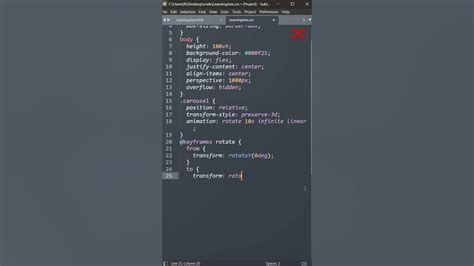 3d Rotating Carousel Html Css Javascript Youtube