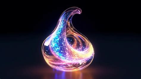 Premium Ai Image Klein Bottle Colorful Light Topology Math Projective