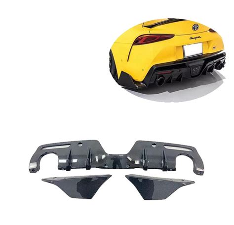 Carbon Fiber Rear Diffuser For A90 A91 Toyota Supra Mk5 W Canards