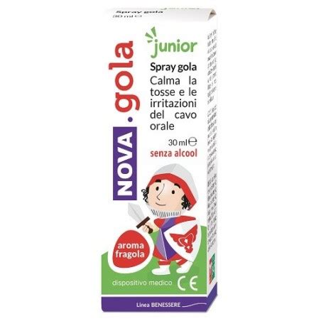 Nova Argentia Ind Farm Nova Gola Spray Junior Fragola Ml Prodotti Fitoterapici Per