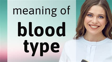 Understanding Blood Type In English Youtube